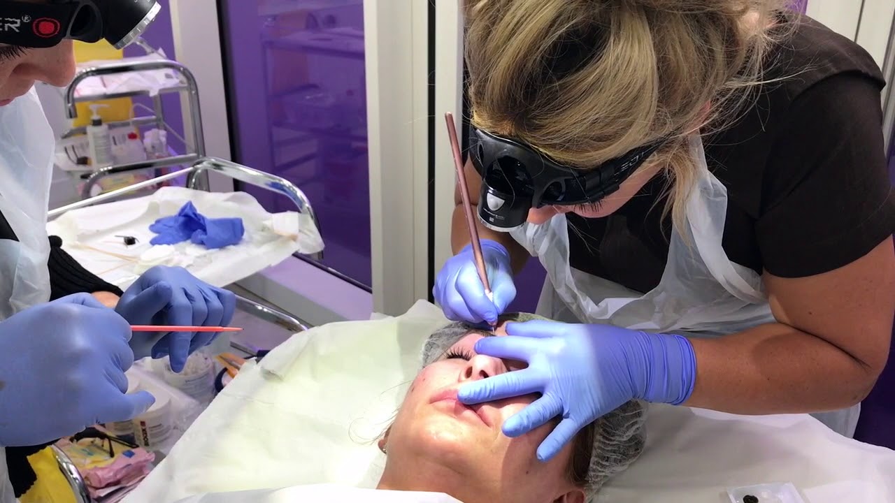 The step by step micro-blading training at Natural Enhancement - YouTube