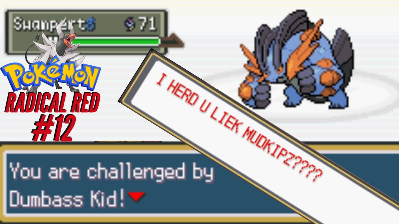 Pokémon Radical Red ROM Hack Playthrough #12 - VS Dumbass Kid - YouTube
