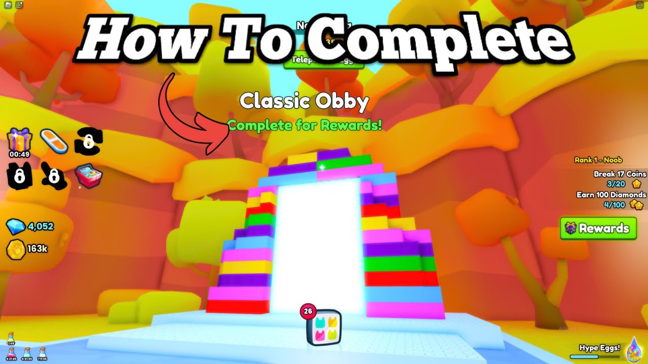 How to Complete the Classic Obby in Pet Simulator 99 Roblox - Full ...