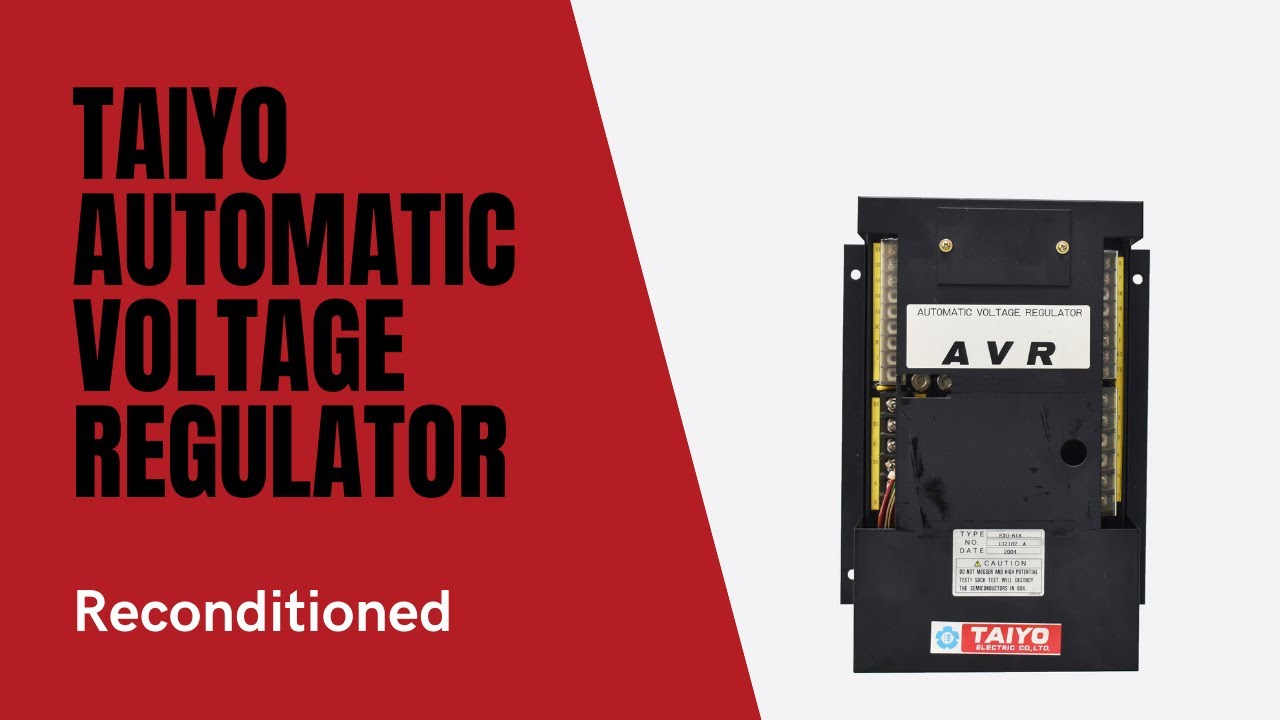 Reconditioned TAIYO Automatic Voltage Regulator - YouTube