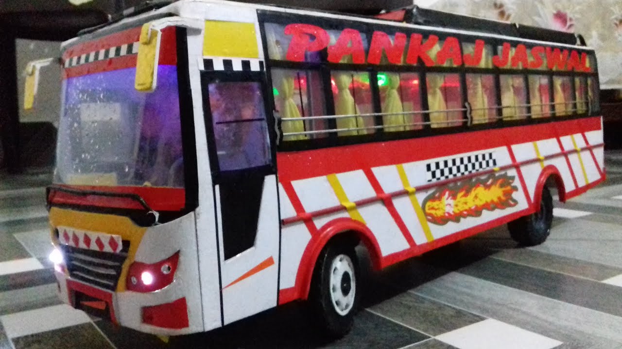 🚃Handmade rc miniature bus🚃 next video comming soon (how to make rc ...
