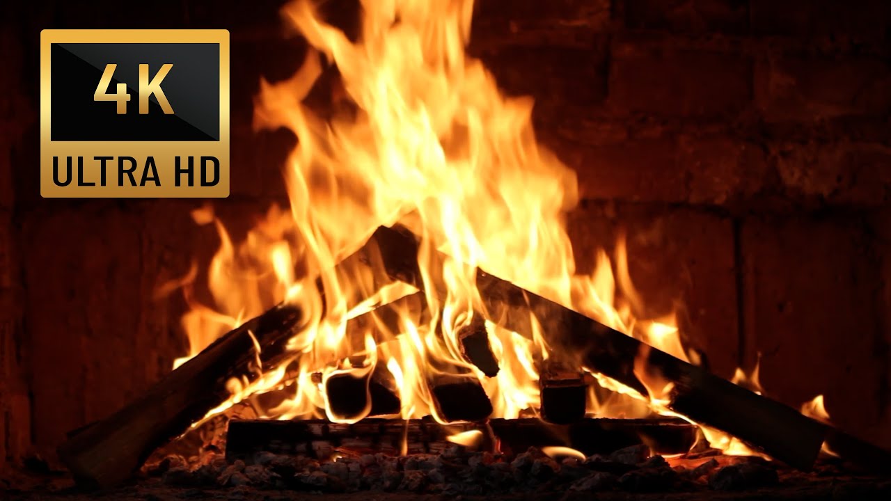 🔥 Cozy Fireplace for a Relaxing Night 🔥 Burning Fireplace (High Quality ...