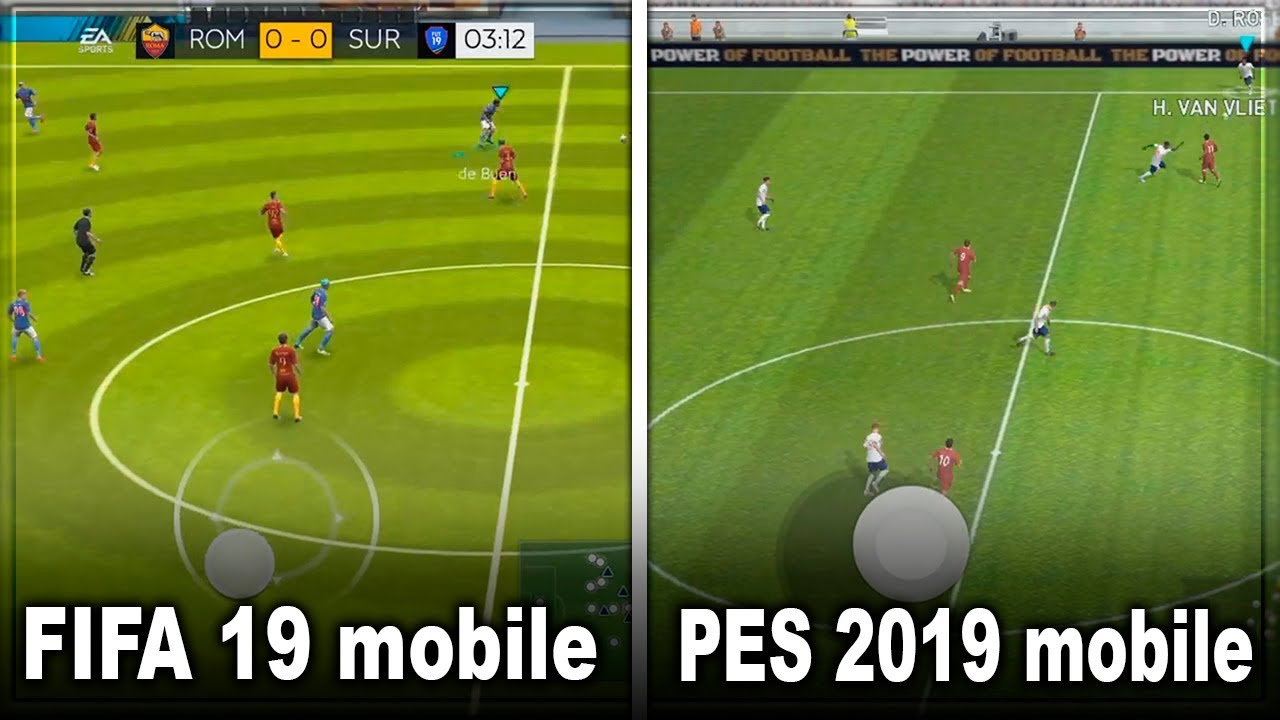 PES 2019 mobile VS FIFA 19 mobile.. ¿ENTERRARAN A LA VERSIÓN DE CONSOLA ...