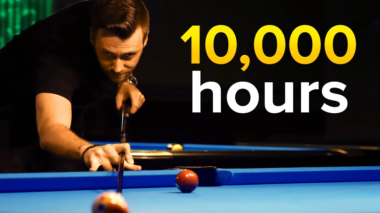 How Playing Pool Looks After 10,000 Hours - YouTube
