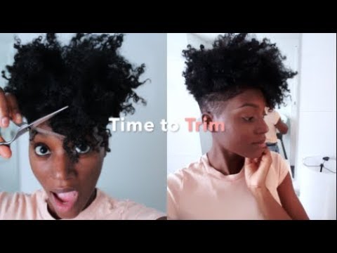 Natural Hair style: My Tapered cut needs a TRIM - YouTube