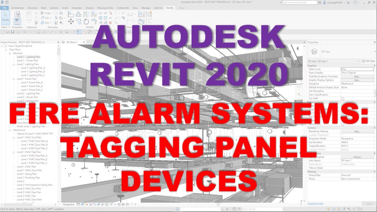 FIRE ALARM SYSTEM LESSON: TAGGING PANEL DEVICES - YouTube