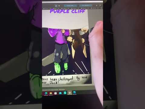 Purple cliff art - YouTube
