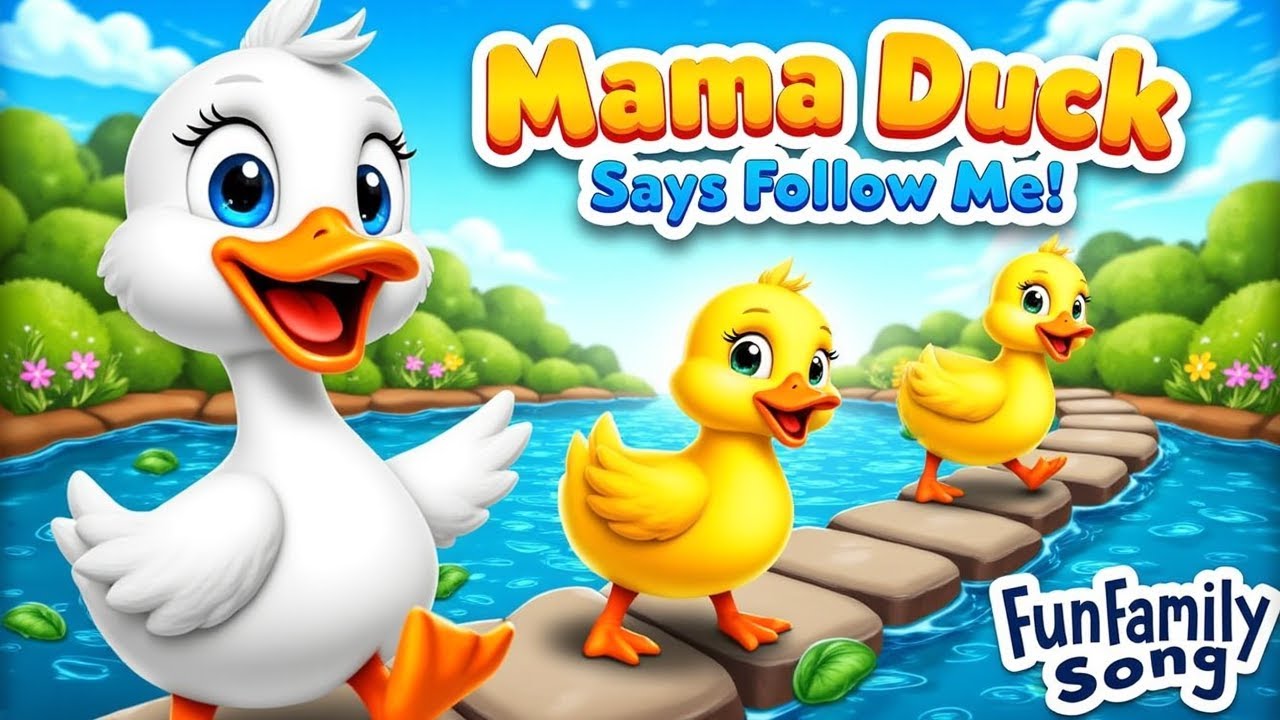 🐤 Mama Duck Says Follow Me 🐤 | #MaMa Songs for Children 2025 - YouTube