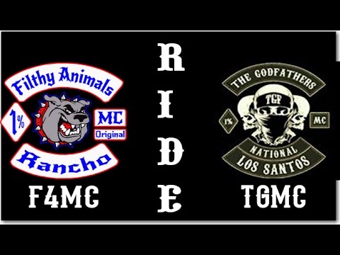 The Godfathers MC and Filthy Animals MC Ride. - YouTube