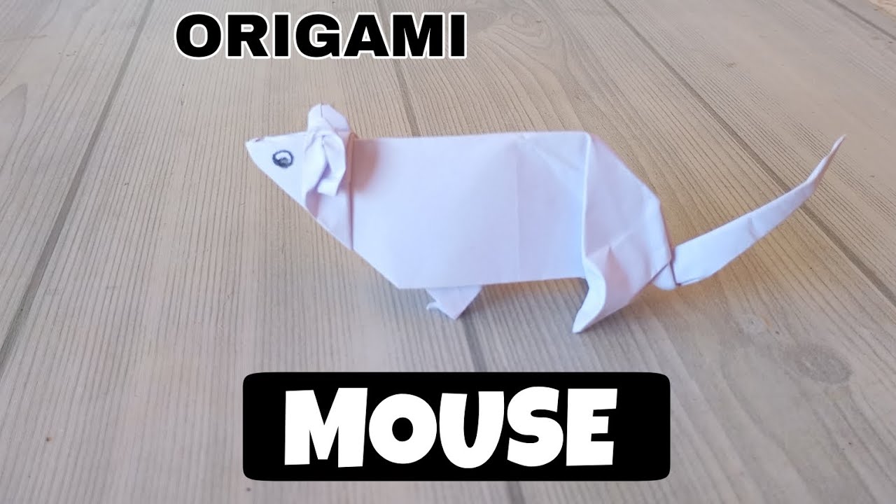 MOUSE ORIGAMI TUTORIAL VIDEO| #MOUSE #origami #craft #artwork - YouTube