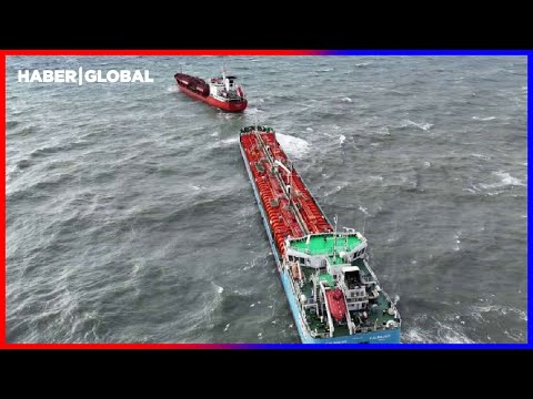 İstanbul'da Azerbaycan ve Türk Bandıralı İki Gemi Rüzgarın Etkisiyle Çarpıştı!