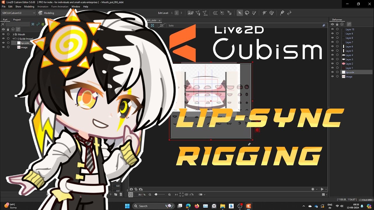 How To Make Lip-Sync Model [Live2d] TSD - YouTube