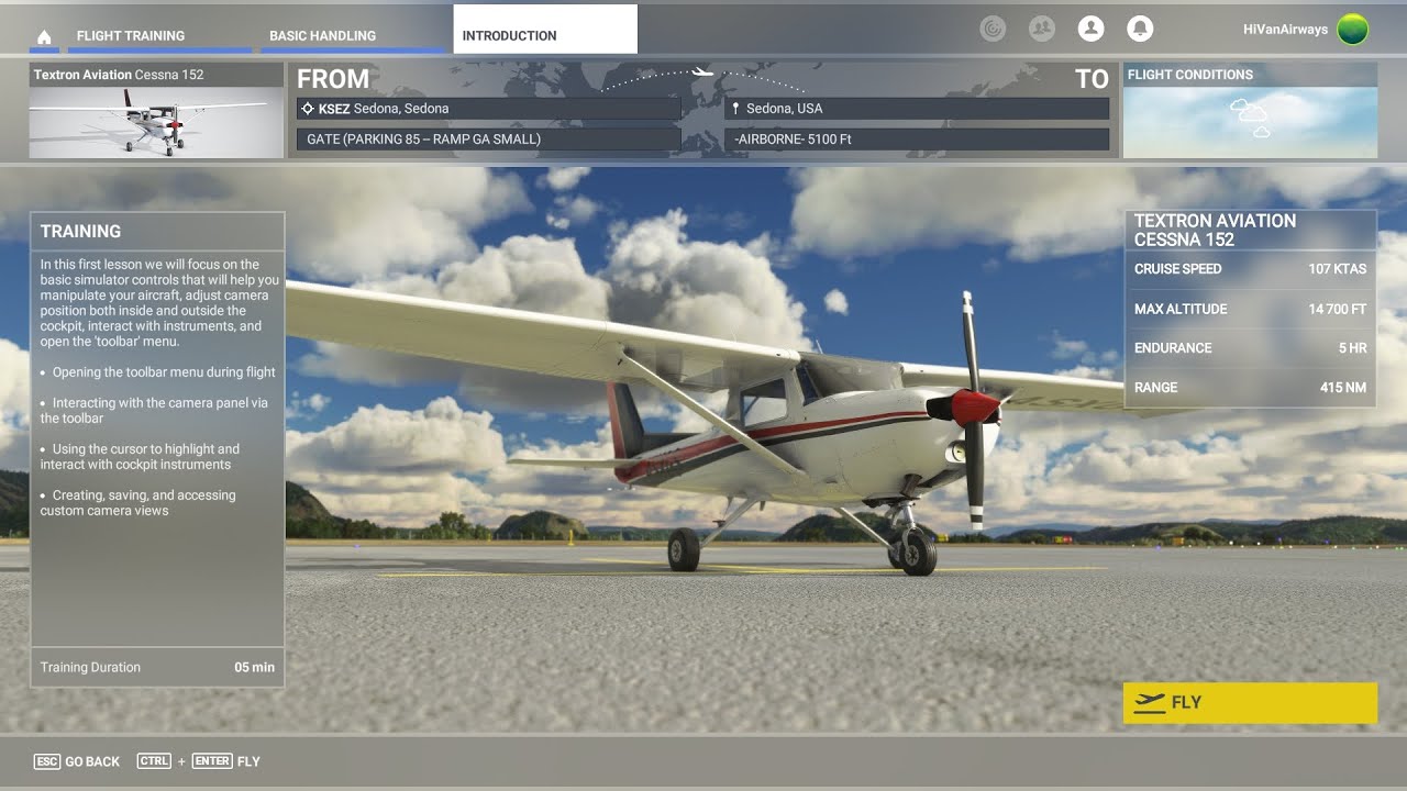 MSFS Flight Training 1 - Basic Handling - Introduction - YouTube