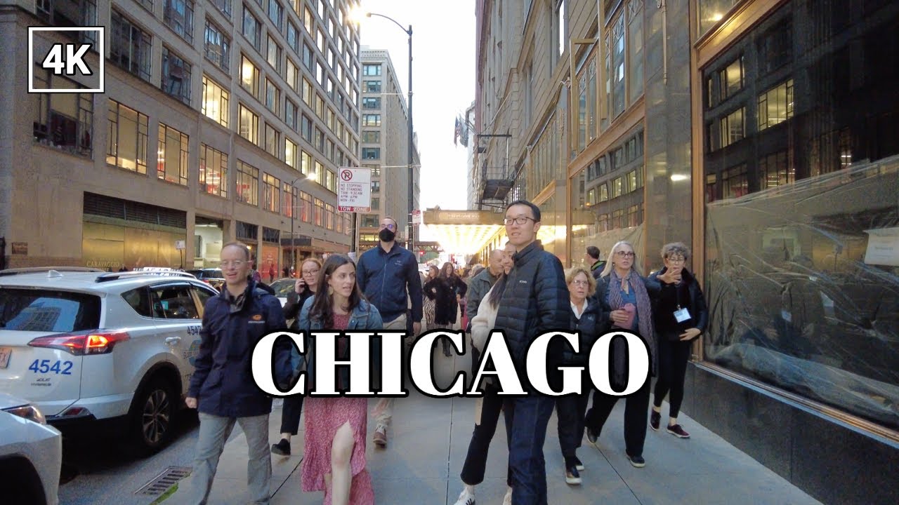 CITY OF CHICAGO🇺🇸 Walking Tour - DOWNTOWN Rush Hour [4K 60FPS] - YouTube