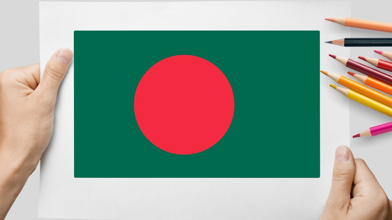 How to Draw the Bangladesh Flag - Easy Step-by-Step Tutorial - YouTube