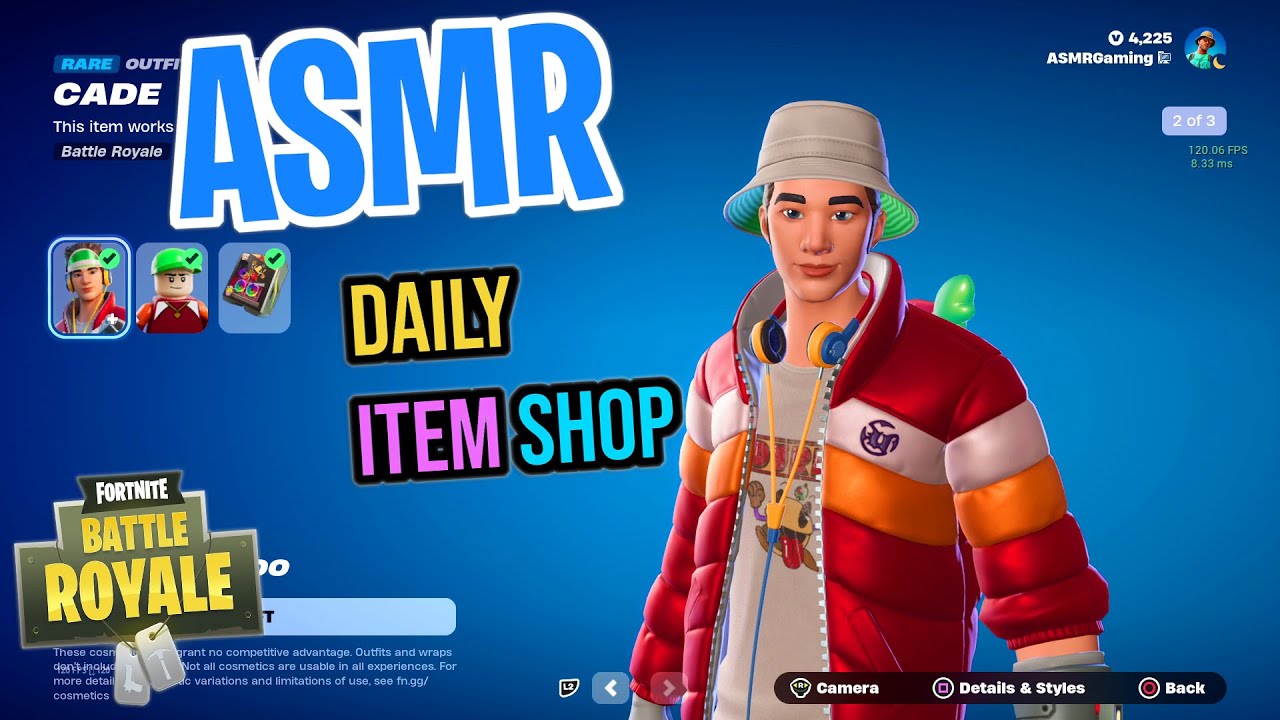 ASMR Fortnite Cade Gamer Skin Is Back! Daily Item Shop 🎮🎧 Relaxing ...