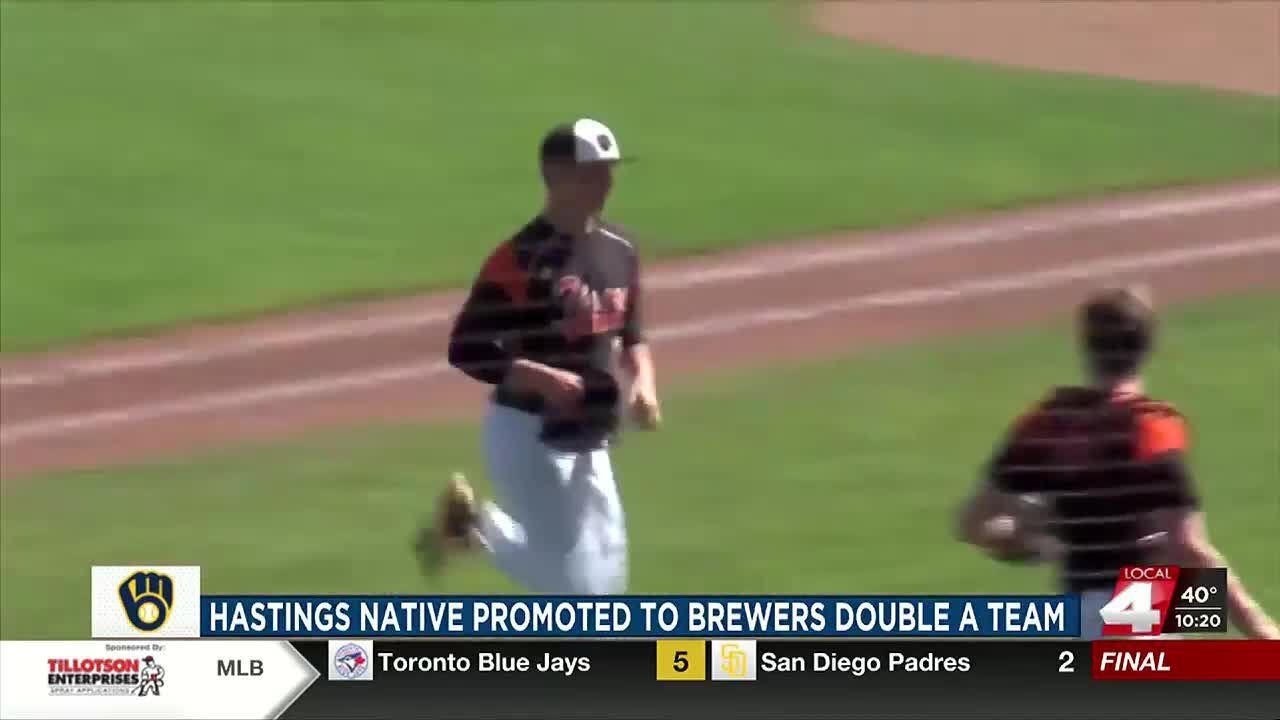 Hastings native Mike Boeve promoted to Brewers Double-A team - YouTube