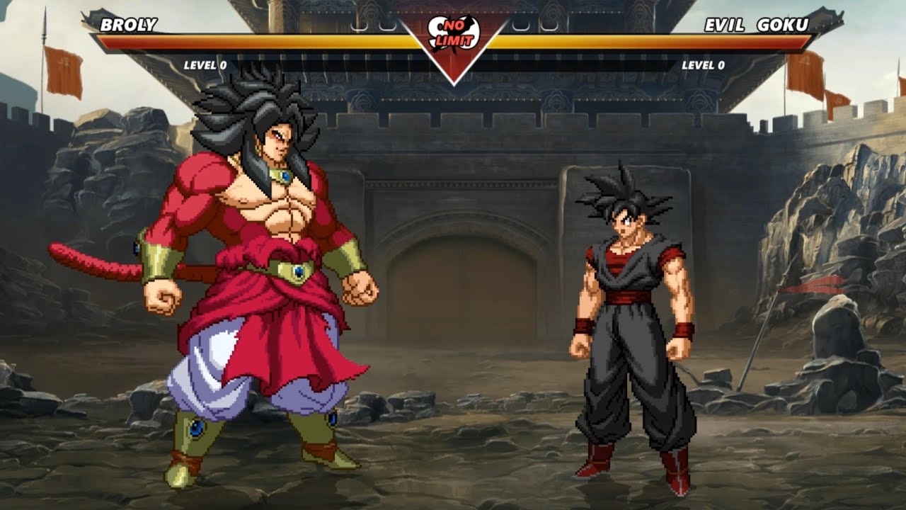 BROLY vs EVIL GOKU - The most insane fight ever made! - YouTube