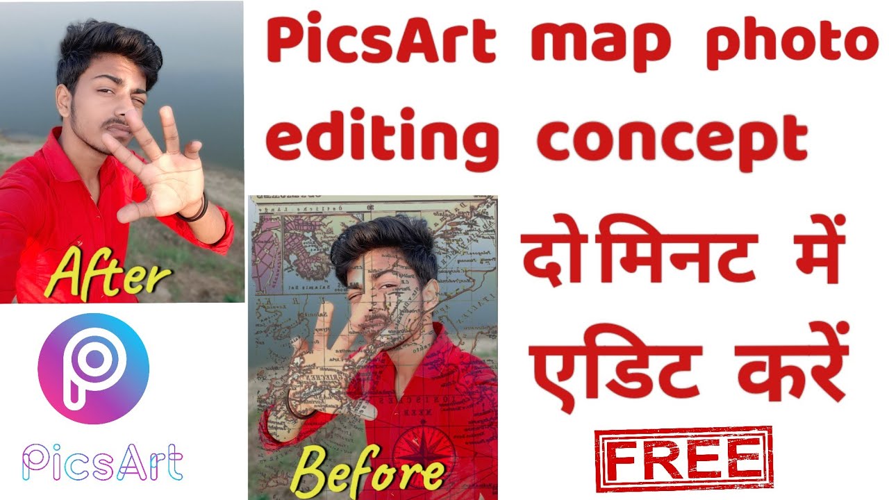 PicsArt_map_consept_photo_editing sirf 2 minutes me - YouTube