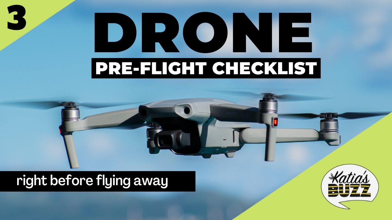 3 Drone Pre Flight Checklist before flying away - YouTube