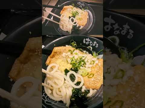Walking in Japan - Tokyo Food Tour: Hot Udon Noodles🍜 & Topping Bar at DiverCity #shorts
