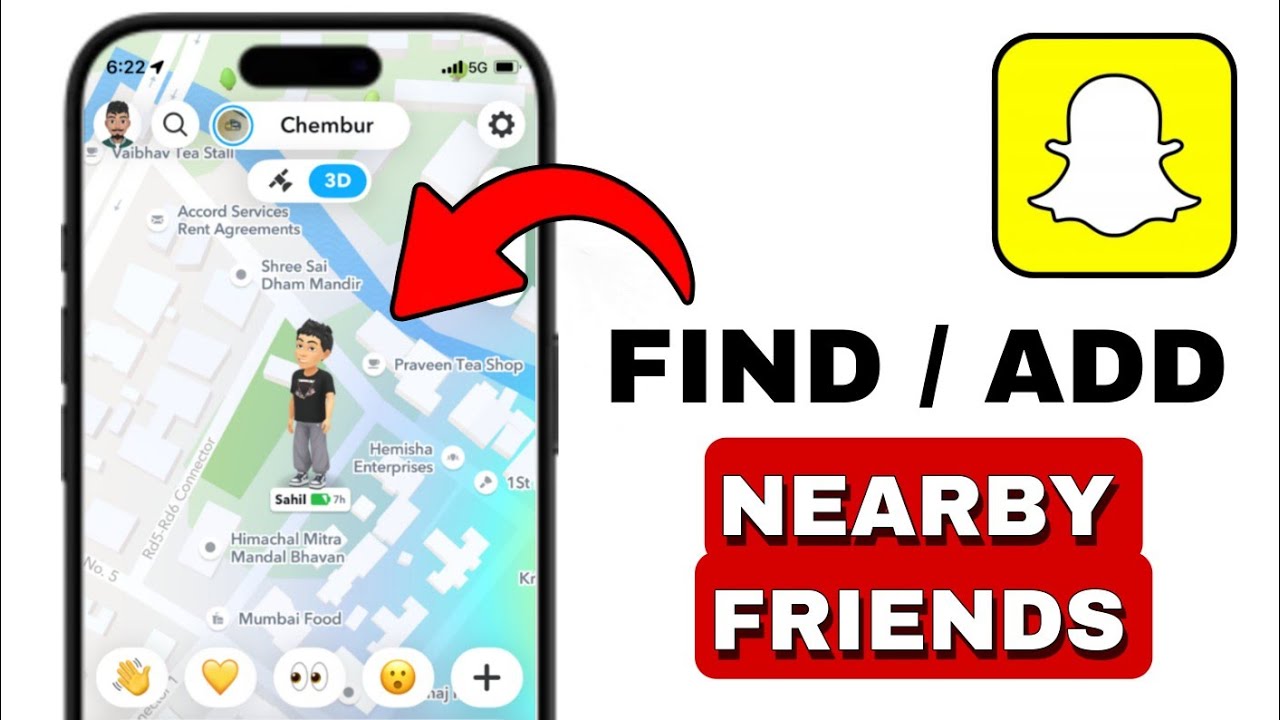 How to Find ADD NEARBY Friends on Snapchat 2024 | Find NEARBY Friends ...