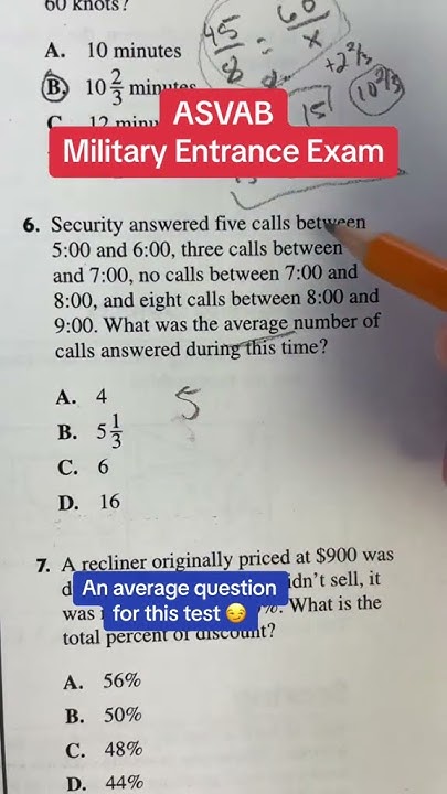 ASVAB Arithmetic Reasoning #6 Question and Answer - YouTube