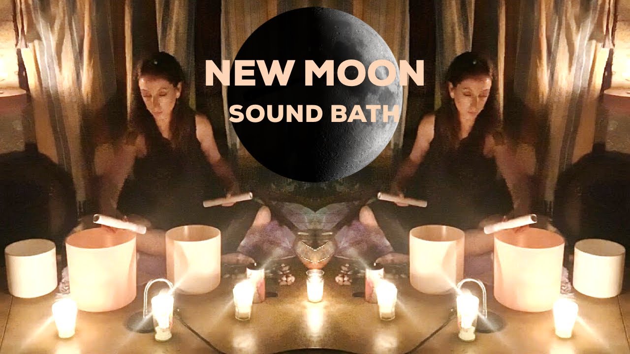 New Moon Sound Bath - sound healing meditation music, alchemy crystal ...