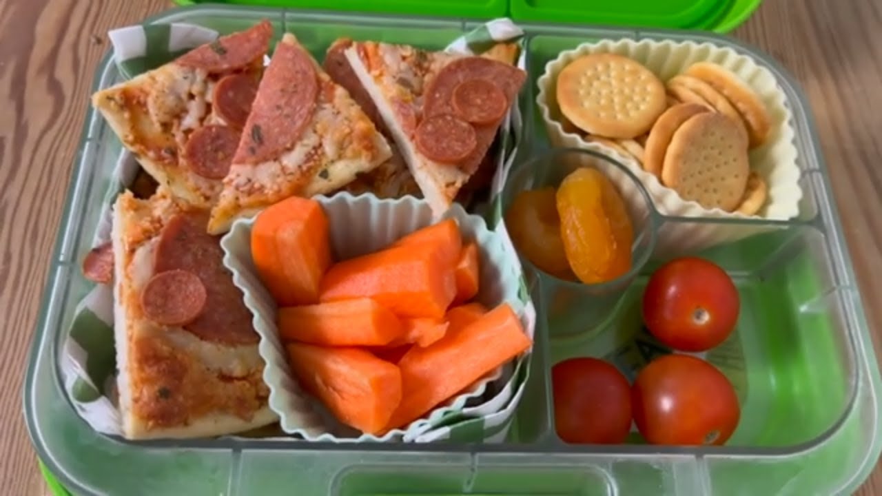What's in the lunch box today? mini pizza bites leftover lunch idea ...