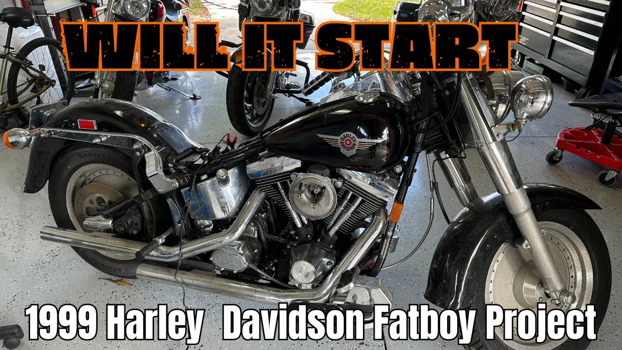 WILL IT START 1999 HARLEY DAVIDSON FATBOY GAS TANKS CLEANED OUT AND ...