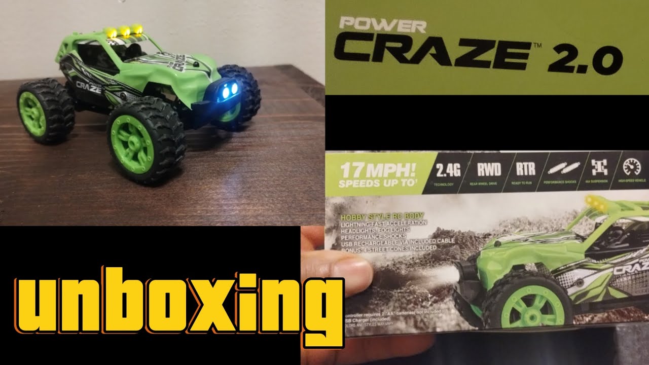 Unboxing New RC (power craze 2.0) 17MPH!!! 😀😀👌 - YouTube