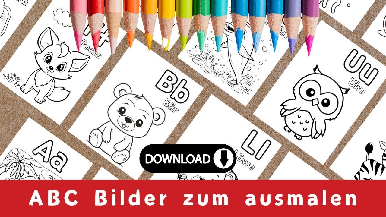 abc alphabet lernen für Kinder / buchstaben / ABC Bilder zum ausmalen ...