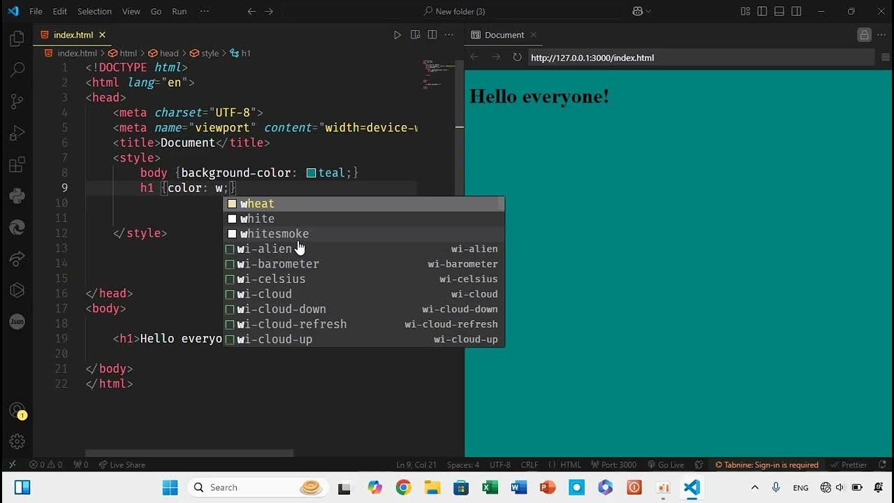 រៀន HTML CSS | HTML Styles - CSS - YouTube
