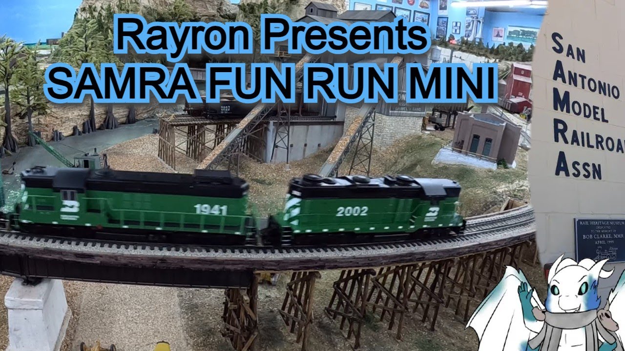 Rayron Presents-SAMRA Fun Run Mini: The Burlington Northern crosses the rimrock river bridge ...