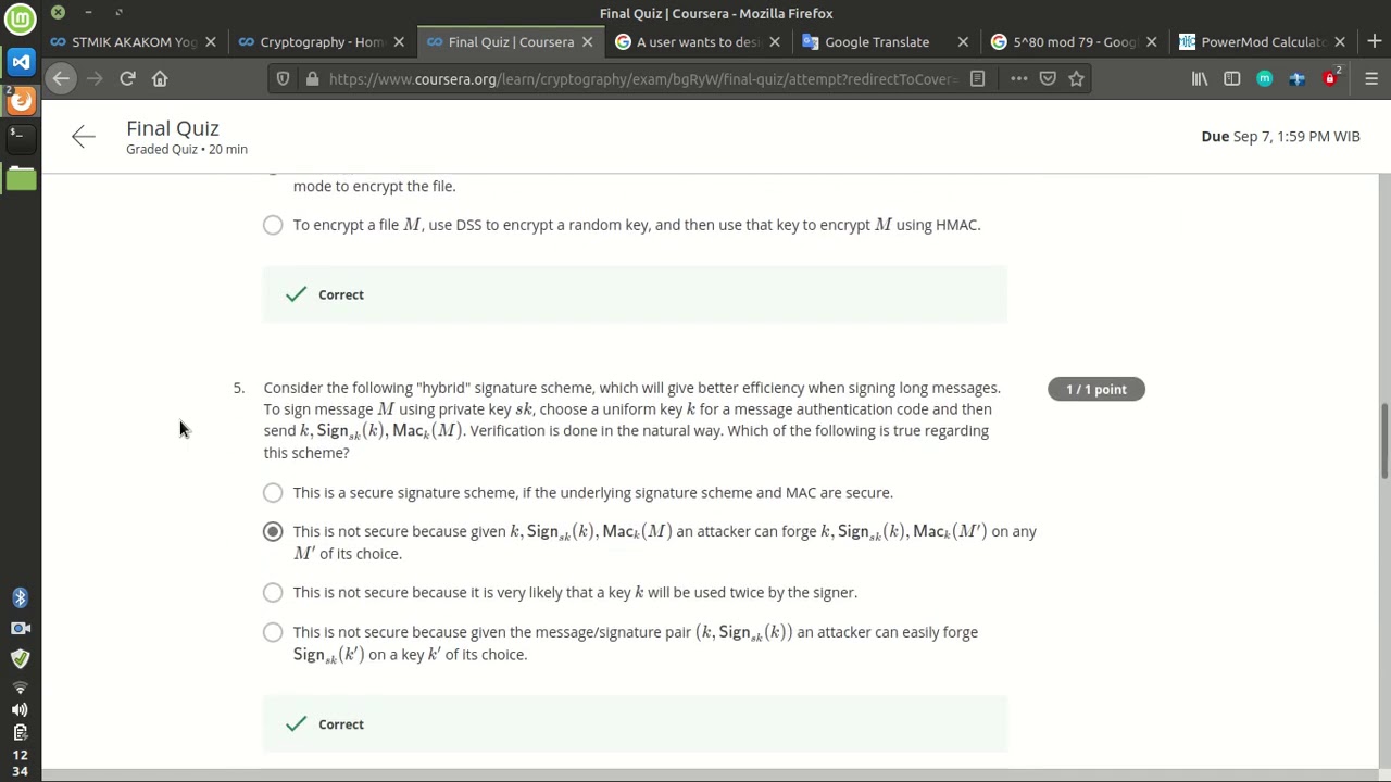 Coursera Cryptography Uiversity Of Maryland Quiz Week 7 Final Exam coursera-cryptography-uiversity-of-maryland-quiz-week-7-final-exam