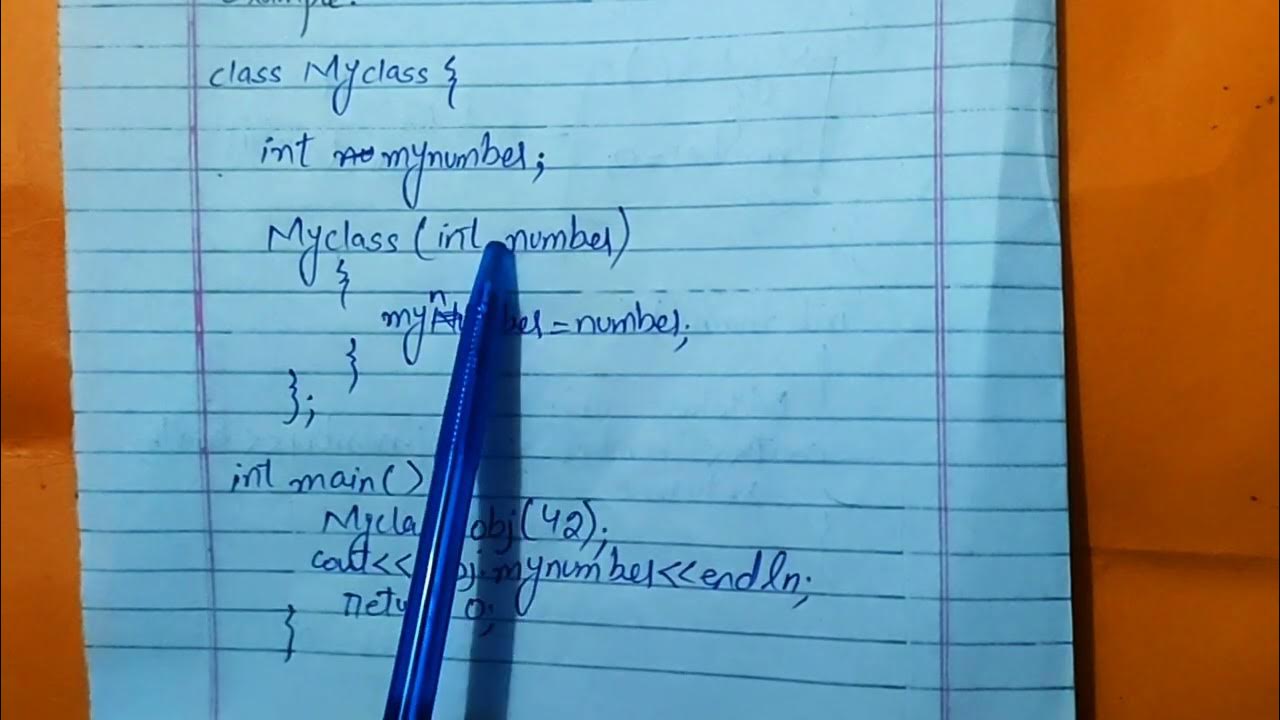 Parameterized Constructor C++ / Object Oriented Programming Lectures Hindi Urdu - YouTube