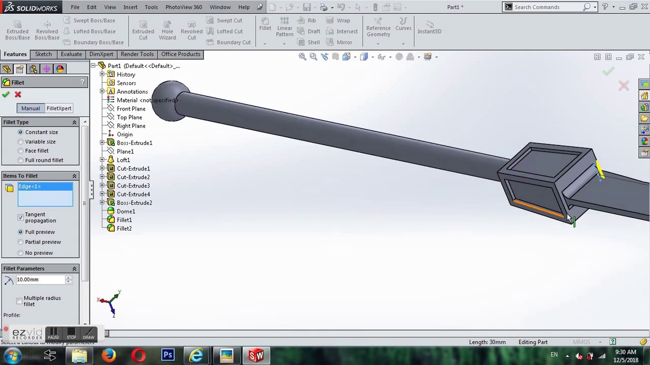 tutorial solidworks Shirohige sword - YouTube