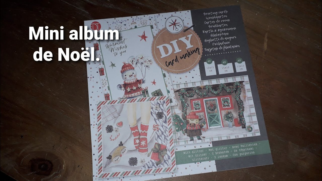Tuto mini album/ bloc card making action/ 1ere partie on monte les ...