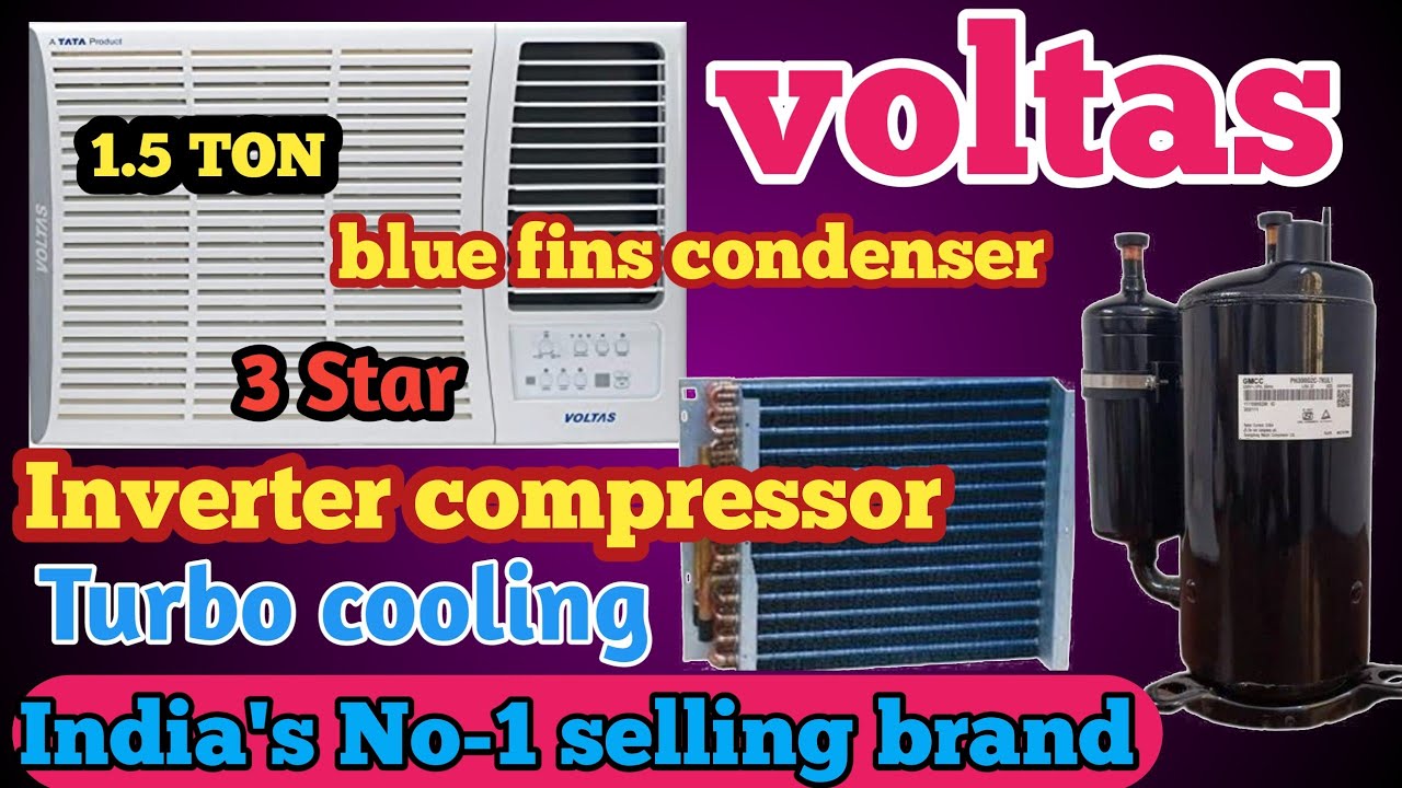 Voltas window inverter AC 1.5 ton 3 star⚡Best ac in india 2023⚡voltas 3 ...