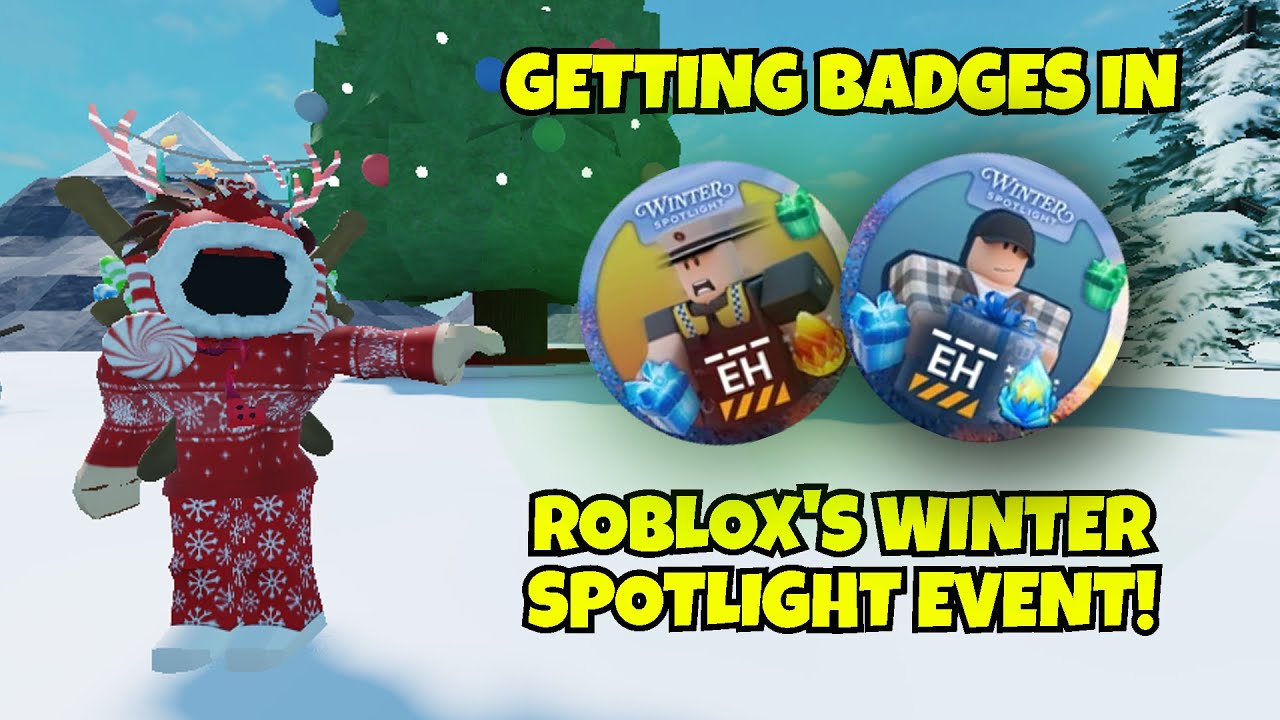 🔴ROBLOX WINTER SPOTLIGHT EVENT I GETTING THE BADGES! - YouTube