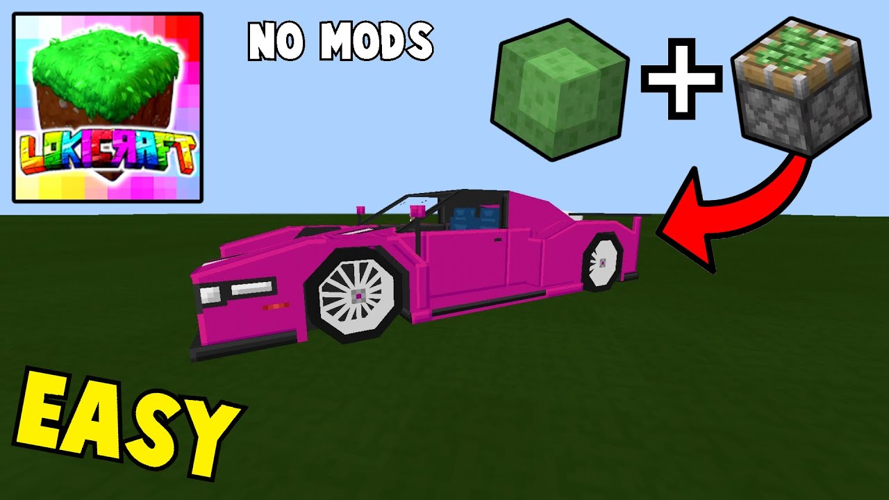 How To Make WORKING MOVING CAR in LOKICRAFT (With Pistons and Slime ...