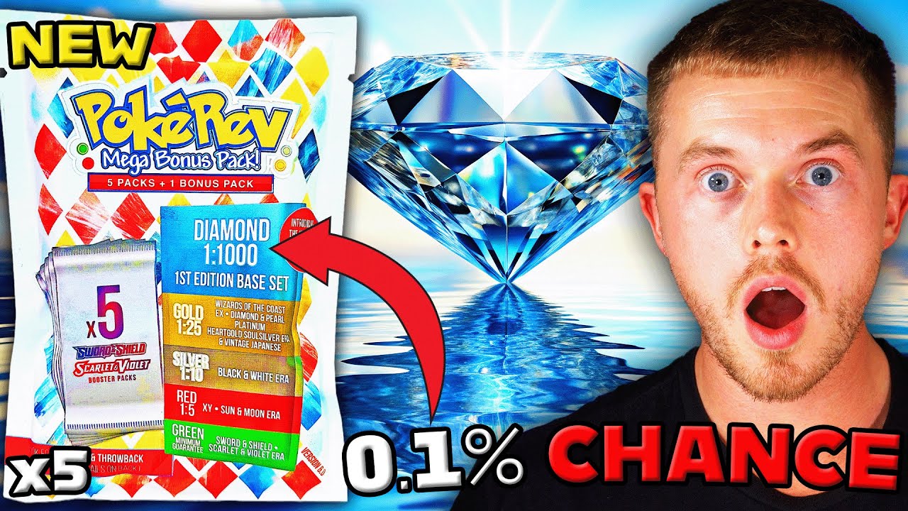 NEW PokeRev Diamond Tier Packs Have A Chance At 1st Edition Base Pack ...