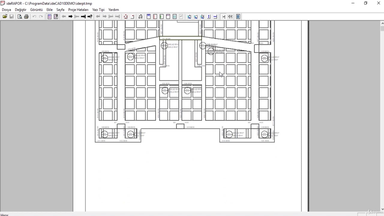 IdeCAD v10 Rapor İncelemesi Başlangıç - YouTube