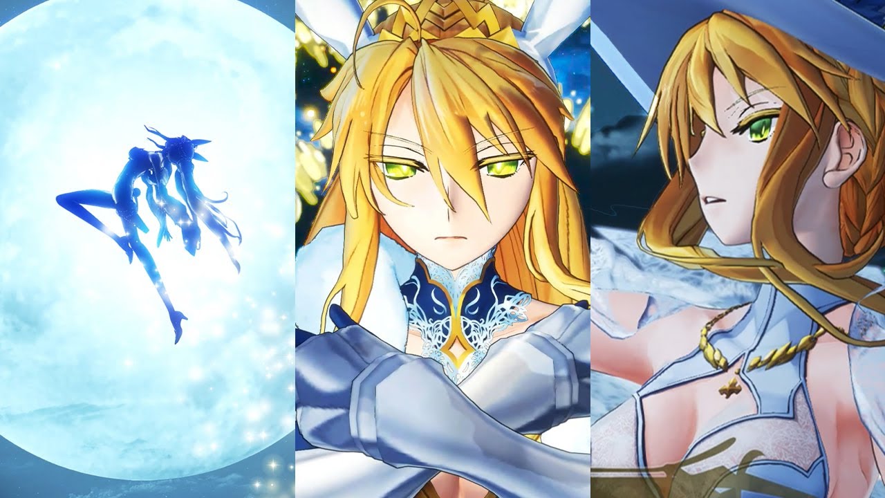 【FGOAC】アルトリア(ルーラー) 宝具 再臨別 - YouTube