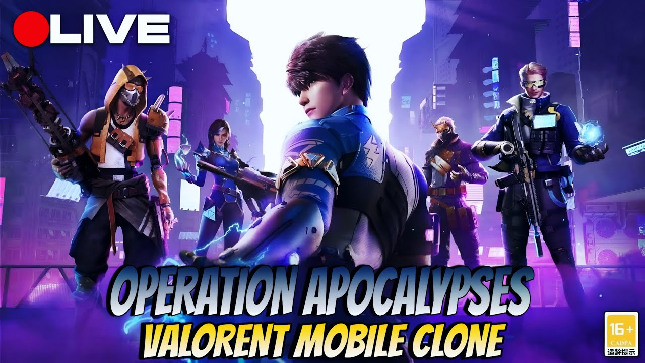 Operation Apocalypse Live | Valorent Mobile Clone 5V5 TACTICAL SHOOTER ...