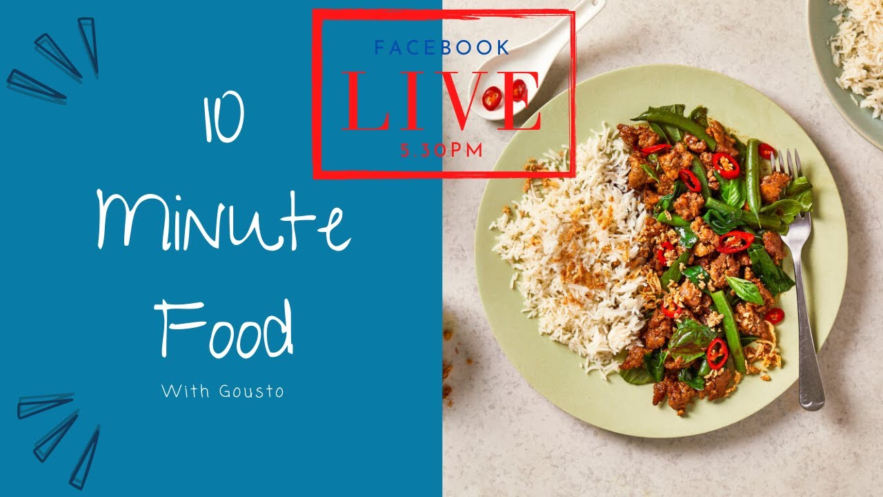 10 MINUTE COOK | Gousto's 10-minute (Or Not) Thai Basil Pork with Green ...