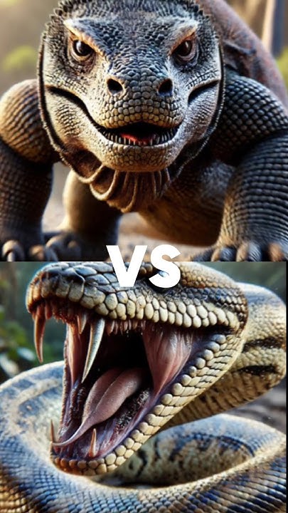 Komodo vs pythons and other animals - YouTube