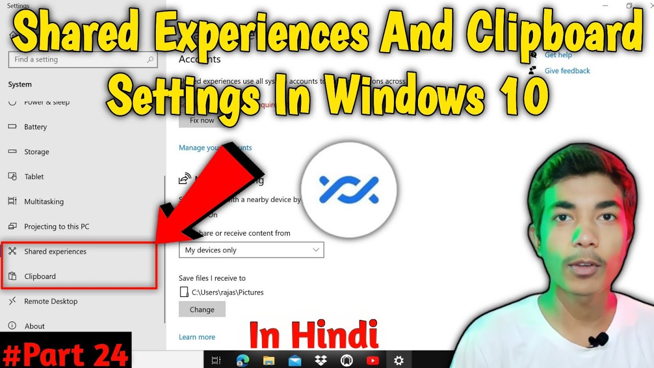 shared experience And Clipboard Settings Fix Now In Windows 10 ...