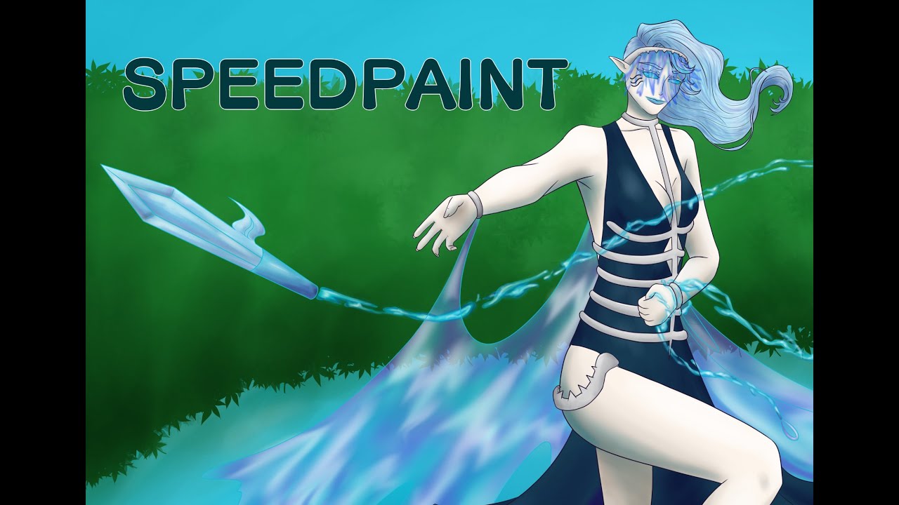 "Water Spirit Pegaeae" Speedpaint - YouTube