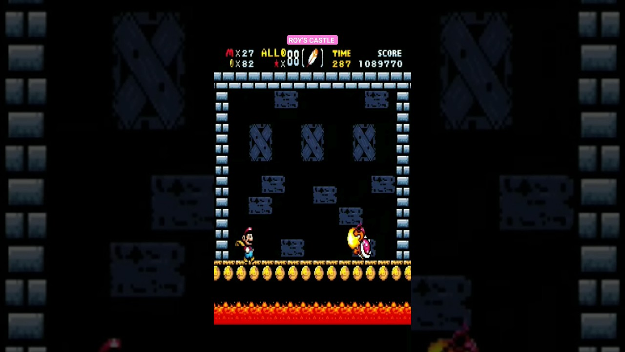 super mario world redone:boss roy koopa - YouTube